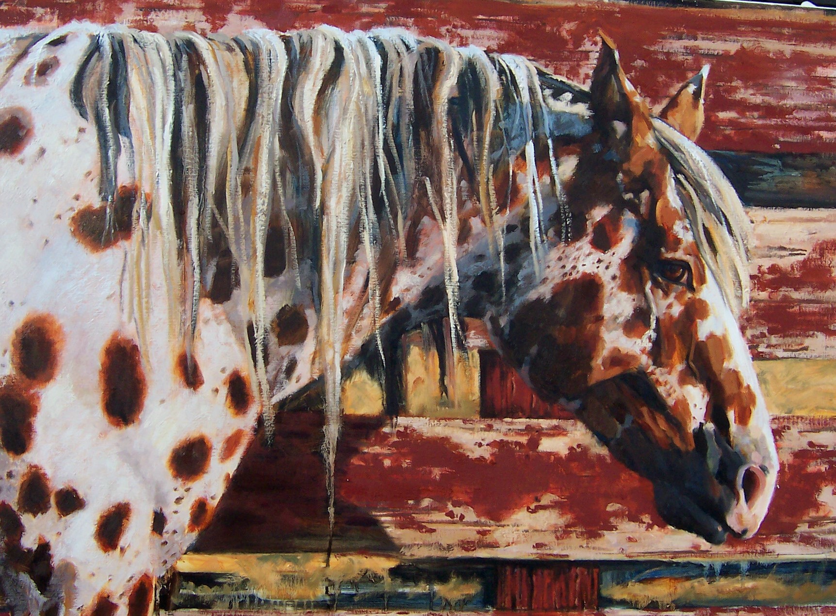 Warpaint* by Susan Bell | Horses | 16" x 20" | Giclee on canvas