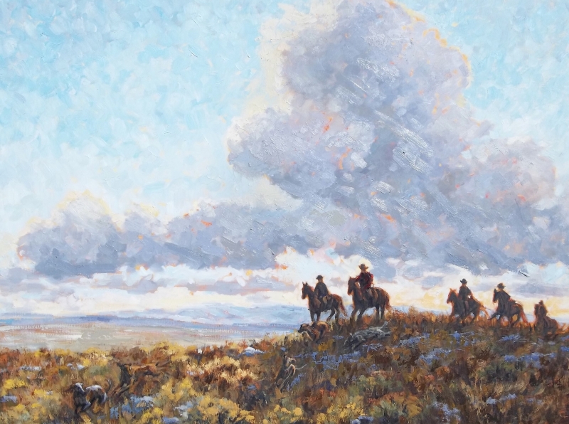 Cut to the Chase by Susan Bell | Landscape | 36" x 48" | Oil